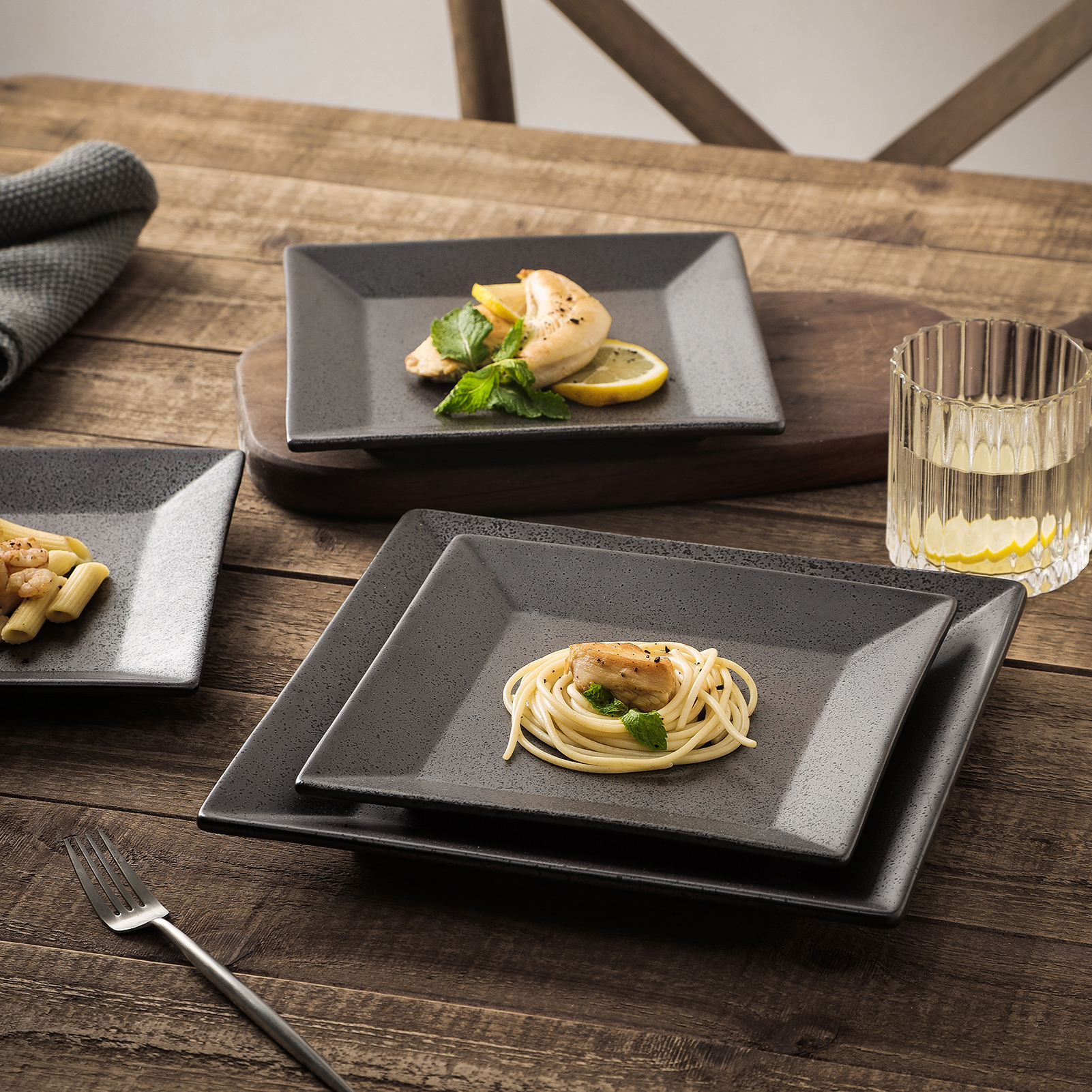 10 Square Dinner Plates Perfect Size For Portion Control Restaurant
